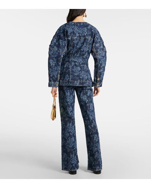 Ganni Lazer Jacket in Blue | Lyst