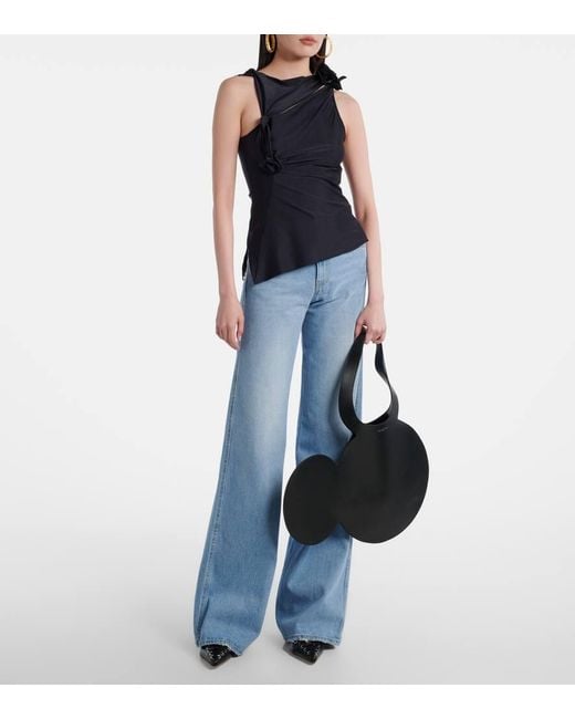 Coperni X Disney Mickey Heart Leather Tote Bag in Black | Lyst