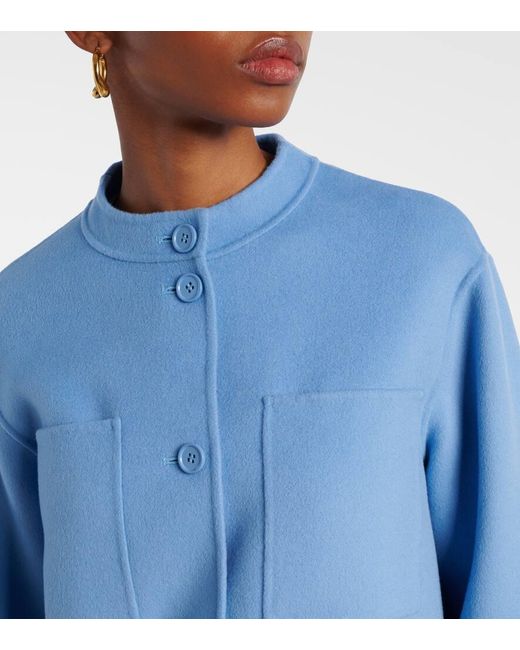 Max Mara Susanna Wool Jacket in Blue | Lyst