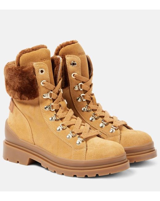 Bogner St. Moritz Suede Ankle Boots in Brown | Lyst