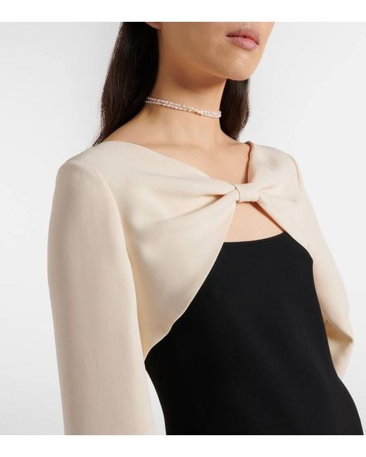 Valentino Silk Gown in Black | Lyst UK