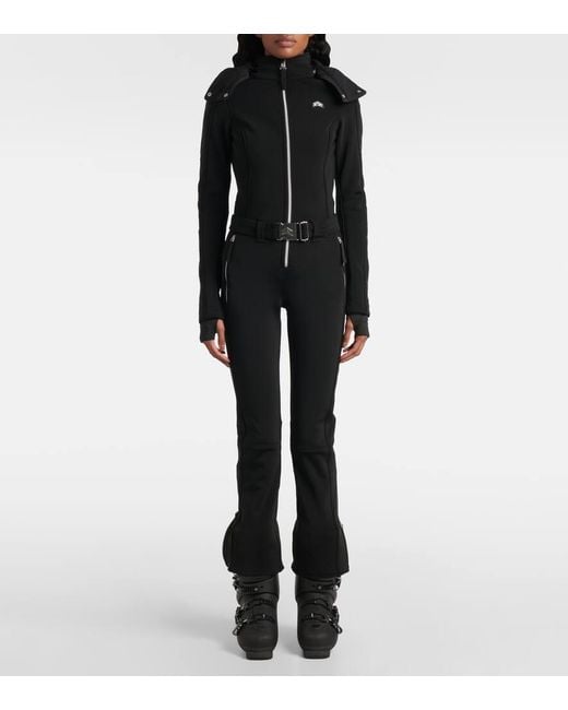 Jet Set Belted Ski Suit in Black | Lyst