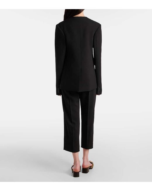 KHAITE Jameson Wool-Blend Jacket in Black | Lyst
