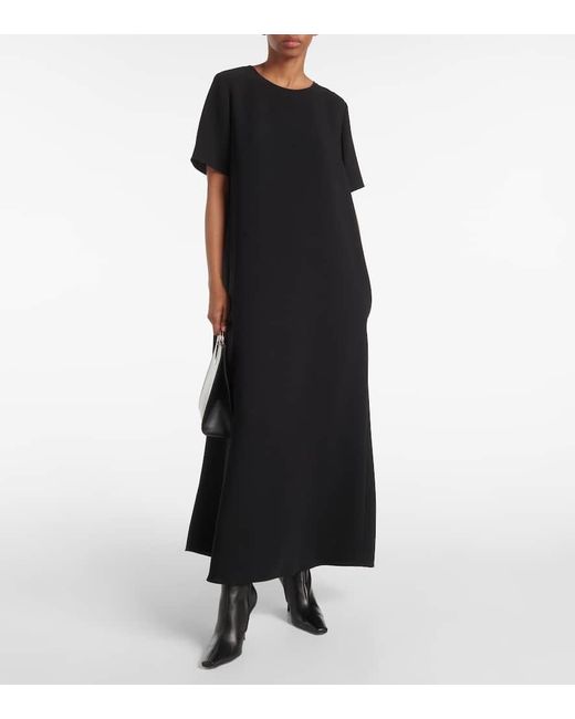 The Row Shrimpton Leather Ankle Boots in Black | Lyst