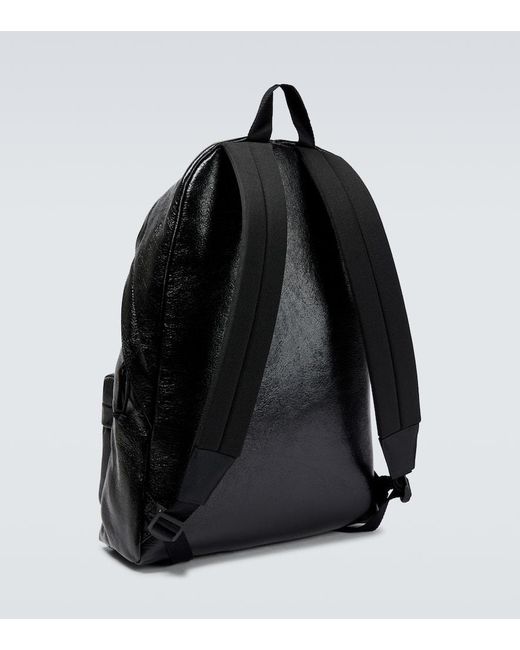 Balenciaga Leather Backpack in Black for Men | Lyst