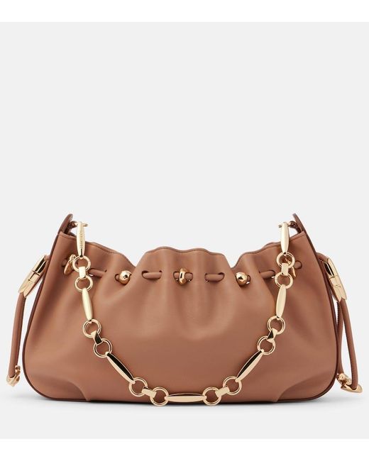 Zimmermann Halcyon Leather Shoulder Bag in Brown | Lyst