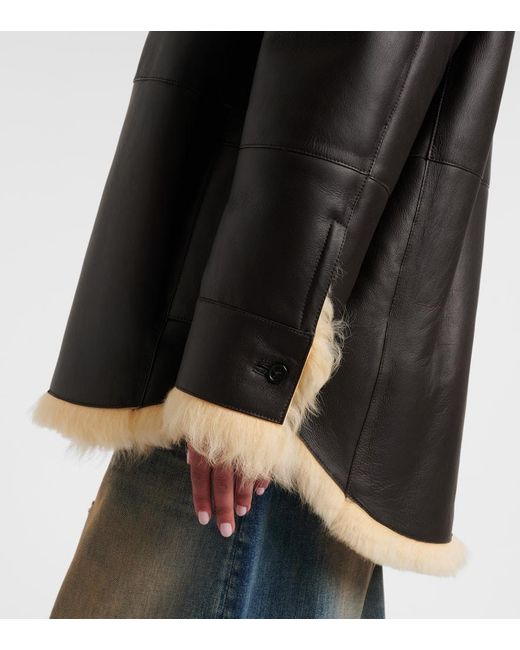 Acne Studios Lessora Leather Jacket in Black | Lyst UK