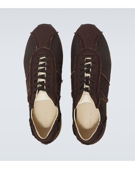 The Row Moveo Canvas-trimmed Sneakers in Brown for Men | Lyst
