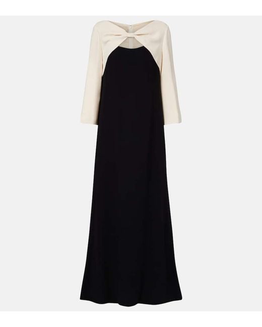 Valentino Silk Gown in Black | Lyst UK