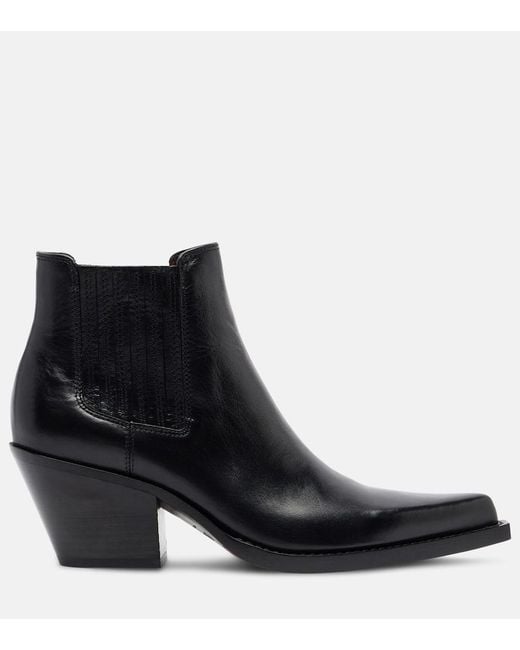 Paris Texas Dallas 60 Leather Ankle Boots in Black | Lyst UK