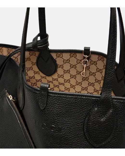 Gucci Totissima Large Reversible Tote Bag in Black | Lyst