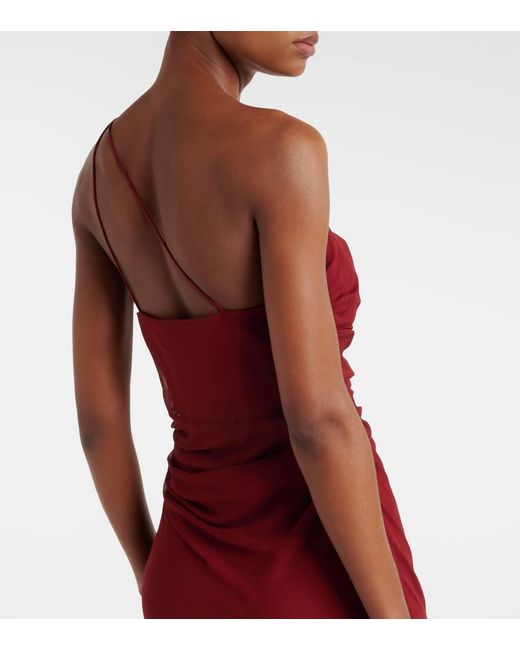 The Sei Sheer Silk Chiffon Gown in Red | Lyst UK