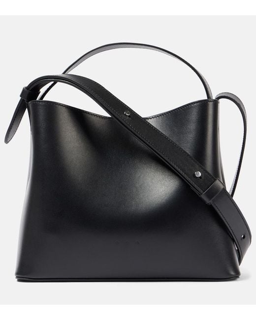 Aesther Ekme Sac Mini Leather Tote Bag in Black | Lyst