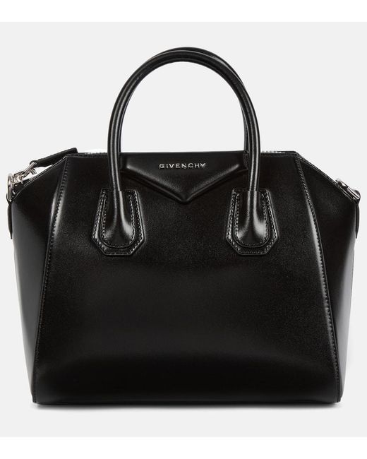 Givenchy Antigona Small Leather Tote Bag in Black | Lyst