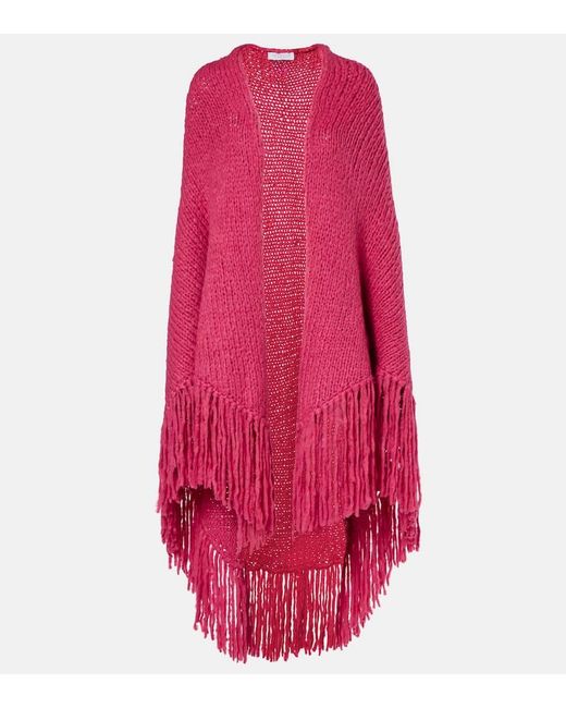 Gabriela Hearst Lauren Fringed Cashmere Shawl in Pink | Lyst UK