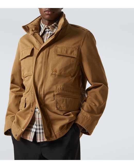 Burberry Ekd Denim Field Jacket in Natural for Men | Lyst UK