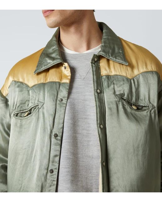 Visvim Lightcloud Down Jacket in Green for Men | Lyst