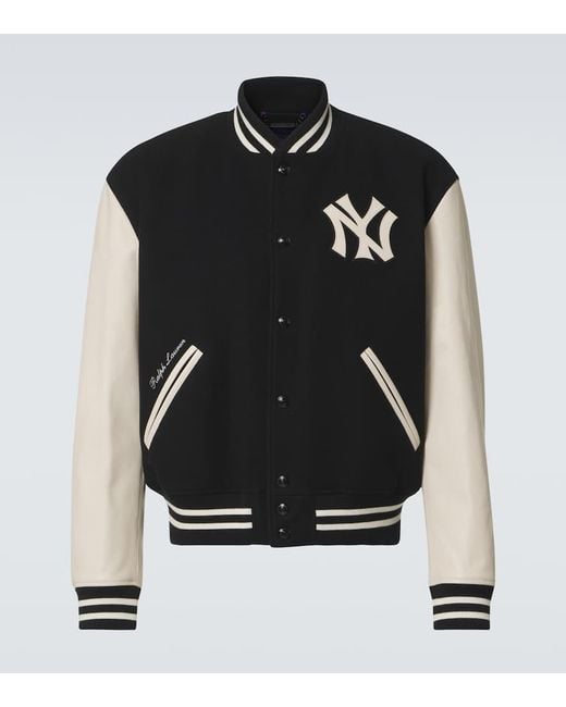 Ralph Lauren X New York Yankees Wool And Cashmere Varsity Jacket in ...