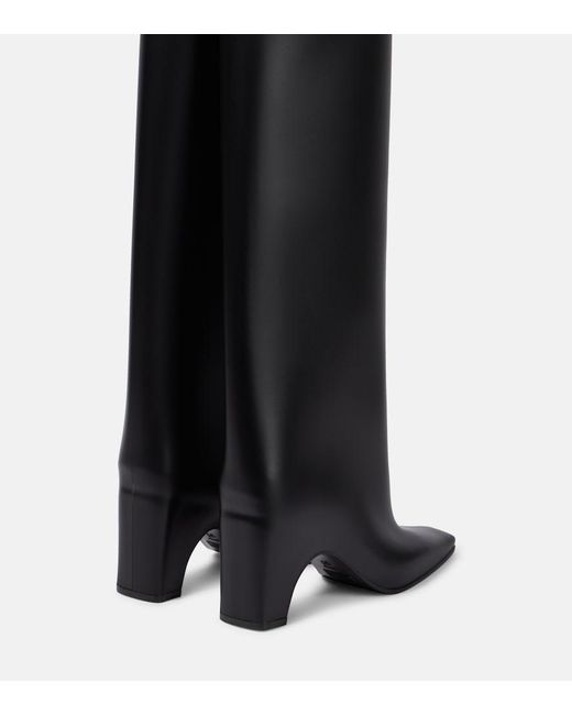 Coperni Rubber Bridge Knee-high Boots in Black | Lyst