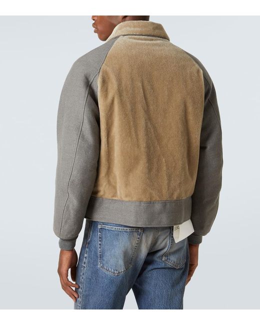 Visvim Mackenzie Wool And Linen Jacket in Gray for Men | Lyst