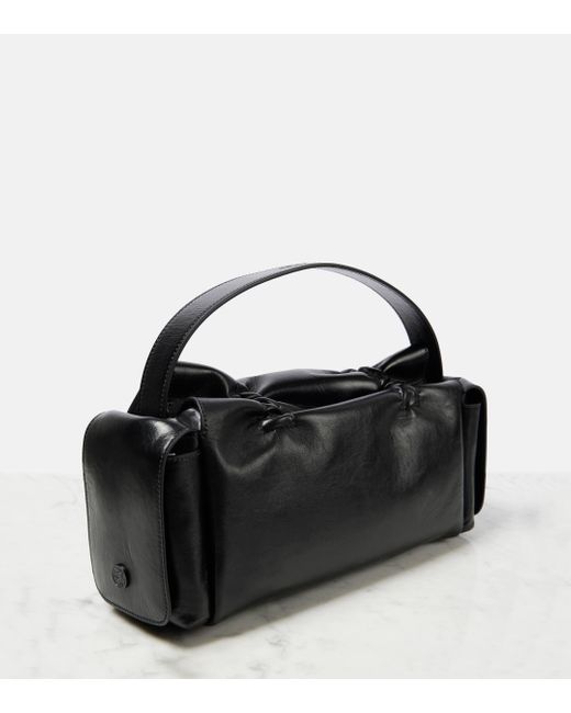 Acne Studios Bow-detail Leather Tote Bag in Black | Lyst UK