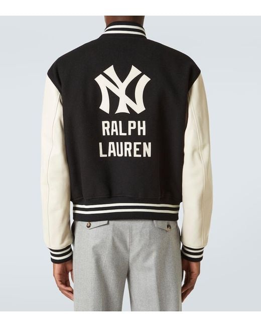 Ralph Lauren X New York Yankees Wool And Cashmere Varsity Jacket in ...
