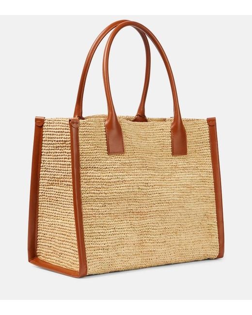 Christian Louboutin By My Side E/W Large Raffia Tote Bag in Brown | Lyst