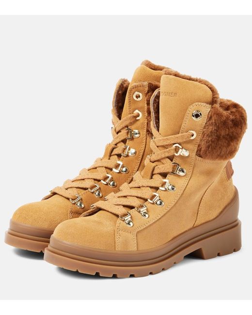 Bogner St. Moritz Suede Ankle Boots in Brown | Lyst