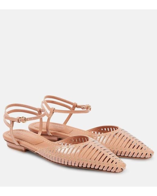 Ulla Johnson Violette Leather Flats in Pink | Lyst