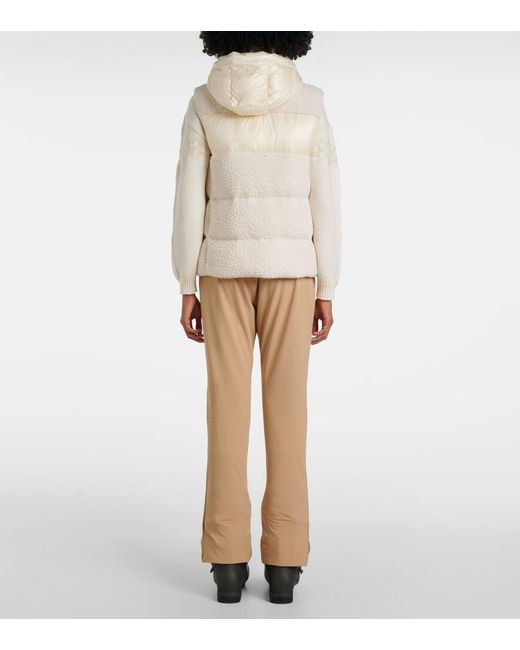 Bogner Falka Teddy Wool-blend Down Vest in White | Lyst