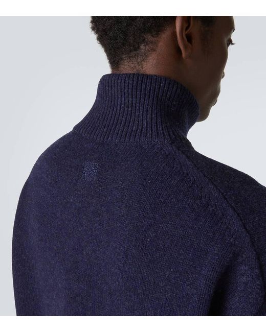 Loewe X Suna Fujita Submarine Half-zip Sweater in Blue for Men | Lyst