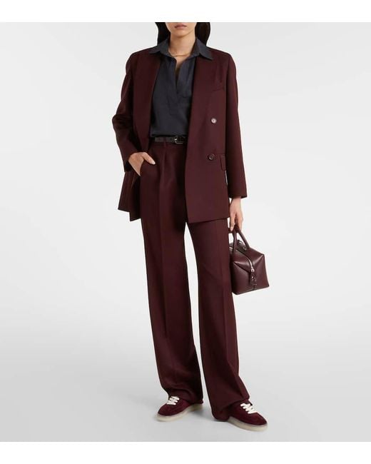 Tory Burch Phoenix Suede Sneakers in Red | Lyst UK