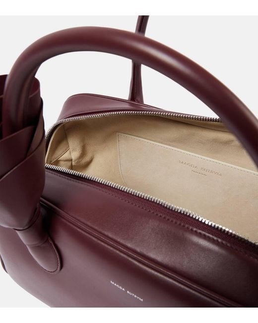 Magda Butrym Brigitte Leather Tote Bag in Purple | Lyst UK