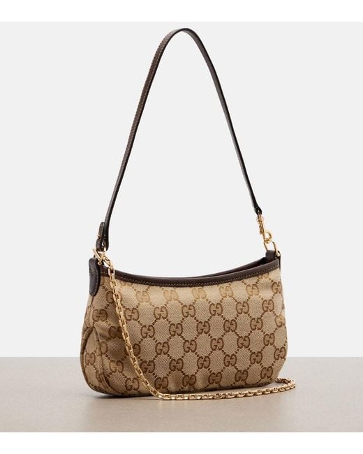 Gucci Gossip Gg Canvas Small Shoulder Bag in Metallic | Lyst