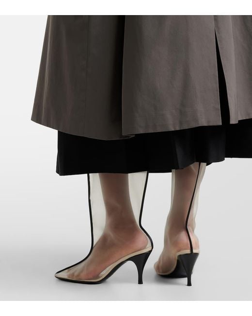 Herbert Levine Drawing A Blank 85 Mesh Mid-Calf Boots in White | Lyst UK