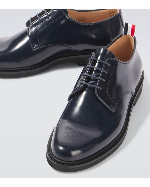 Thom Browne Leather Derby Shoes in Blue for Men | Lyst