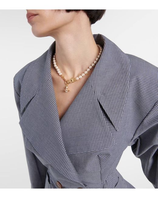 Vivienne Westwood Gingham Cotton Jacket in Gray | Lyst