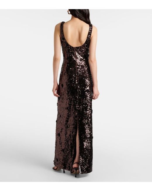 Jonathan Simkhai Bex Embellished Gown in Brown | Lyst UK
