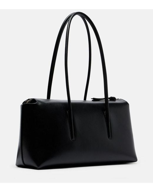 DeMellier Stockholm Medium Leather Shoulder Bag in Black | Lyst UK