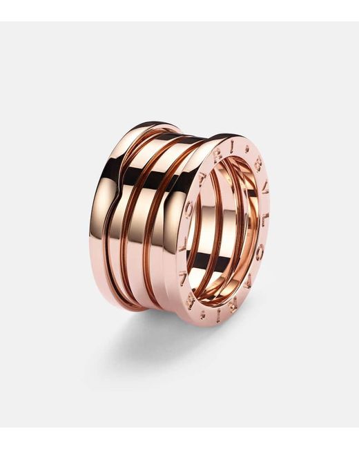BVLGARI B.Zero1 18Kt Rose Ring in Metallic | Lyst