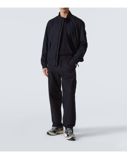 Stone Island Ghost Compass Cotton Bomber in Blue for Men | Lyst