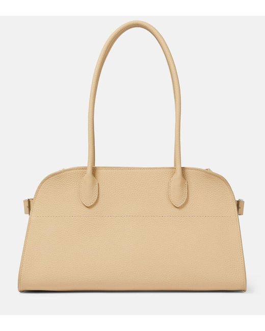 The Row Margaux 12 Leather Shoulder Bag in Natural | Lyst