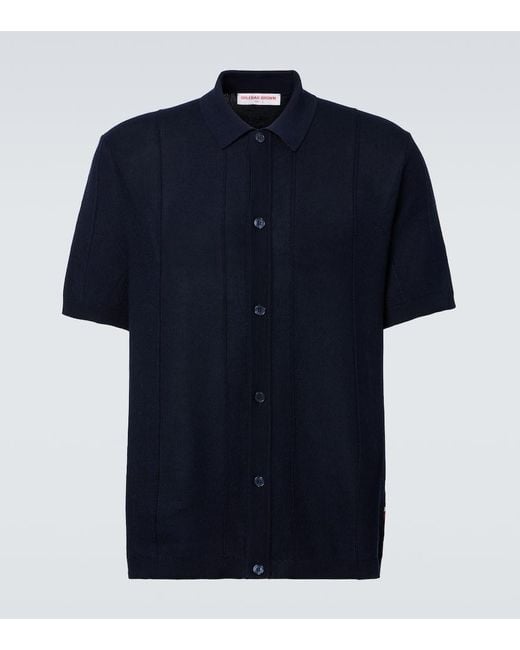 Orlebar Brown Tiernan Cotton Polo Shirt in Blue for Men | Lyst UK