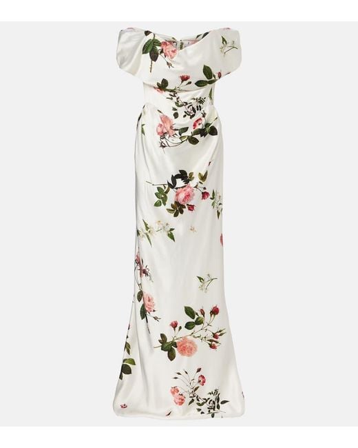 Vivienne Westwood Bridal Nova Cocotte Floral Corset Gown in White | Lyst UK