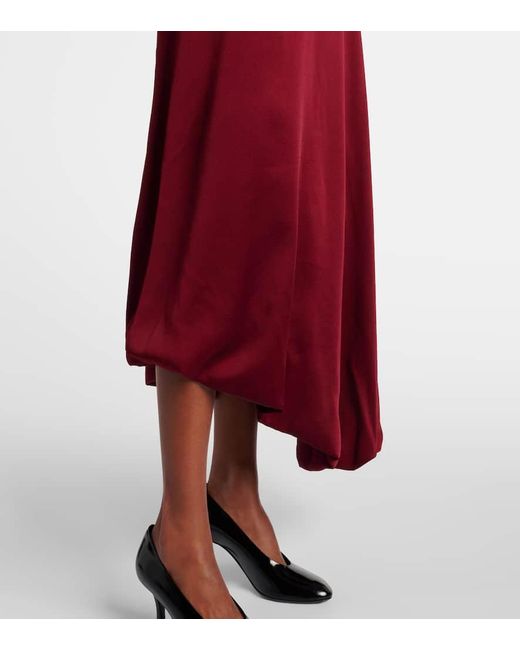 Victoria Beckham Midi Dress in Red | Lyst