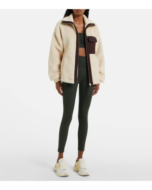 Varley Lowell Teddy Jacket in Natural | Lyst UK