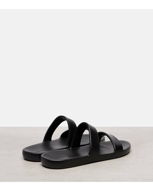 The Row Foam Rubber Sandals in Black | Lyst