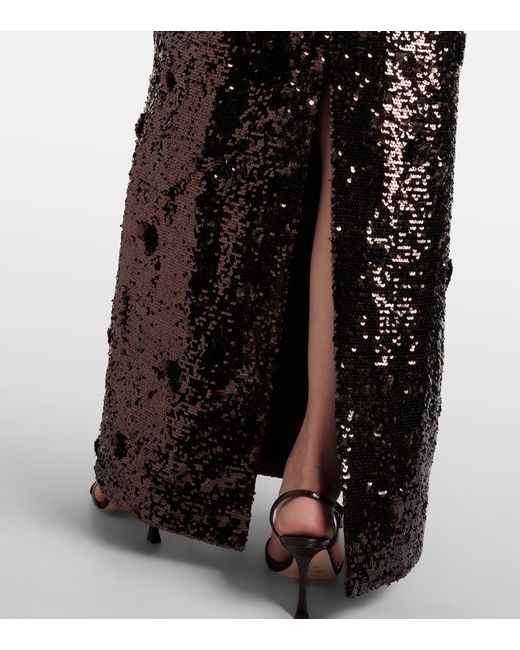 Jonathan Simkhai Bex Embellished Gown in Brown | Lyst UK