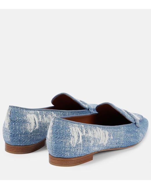 Malone Souliers Bruni Denim Loafers in Blue | Lyst UK