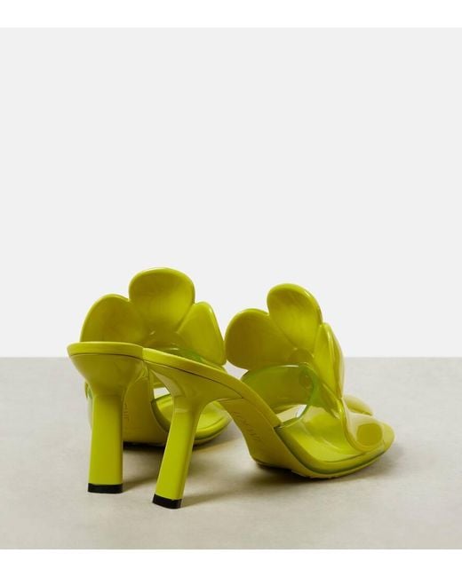 Loewe Petal Flower Pvc Mules in Yellow | Lyst
